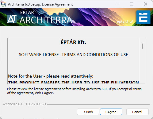 Installasjonsveiledning ArchiTerra