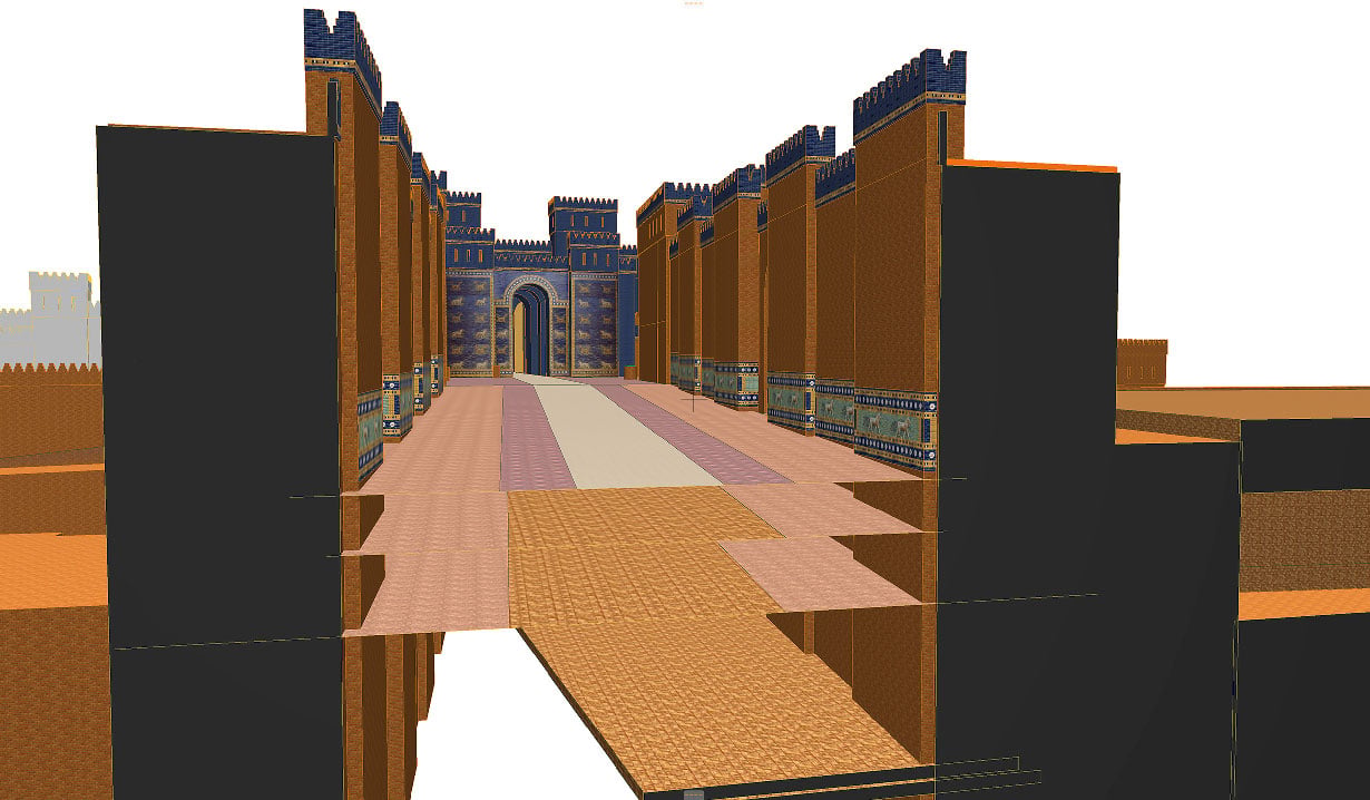 Reference: Ancient Babylon depicted in a magnificent 3D-model